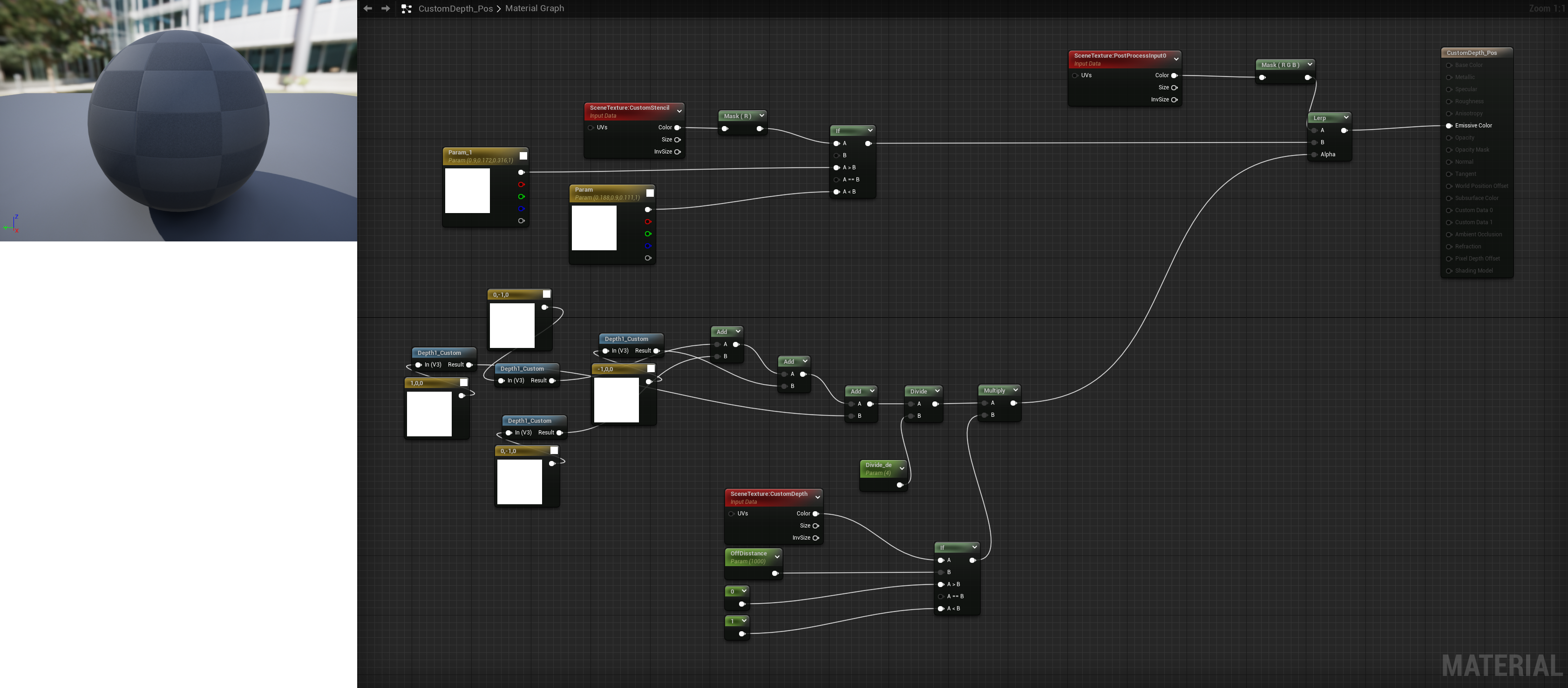 UE5中后期描边的三种方法 - DisplaceStation